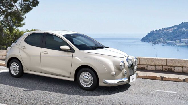 MITSUOKA Viewt Story is the RETRO reincarnation of the Toyota Yaris ...