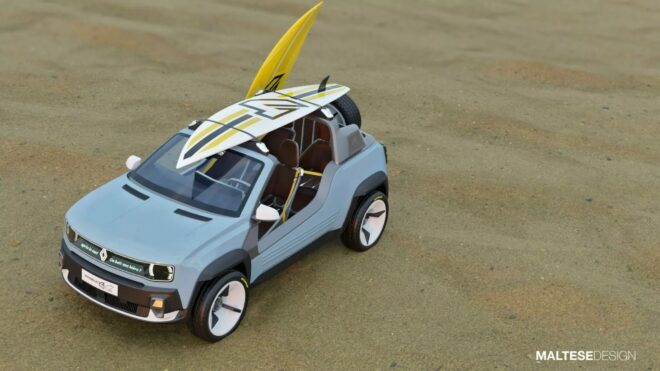 Renault 4 E-Tech Frog Concept: Ein niedlicher Buggy für den Strand ...